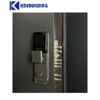 China Front Iron Steel Fire Door With Window Main Security Steel Gate For House for sale