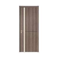 China Solid Wooden Internal Door Fibre Panel Assembly Interior Main Double Door for sale