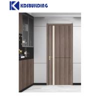 China Solid Wooden Internal Door Fibre Panel Assembly Interior Main Double Door for sale
