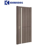 China Solid Wooden Internal Door Fibre Panel Assembly Interior Main Double Door for sale