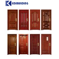 China House Wooden Single Door Home Hotel Interior Bullet Proof Front Door for sale