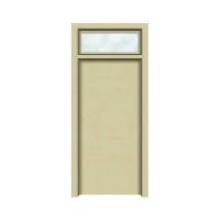 China Apartment Wooden Internal Door Hotel Entrance Front Wood Single Door for sale