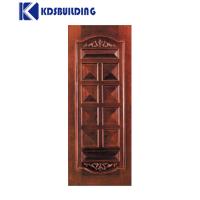 China Entry Curved Wooden Door Sound Insulation Modern Front Home Door for sale