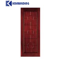 China Entry Curved Wooden Door Sound Insulation Modern Front Home Door for sale