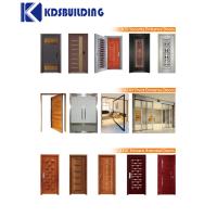 China Entry Curved Wooden Door Sound Insulation Modern Front Home Door for sale
