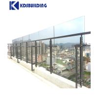China Metal Building Balcony Railing Tempered Double Glazed Aluminium Iron Baluster for sale