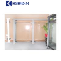 China Metal Building Balcony Railing Tempered Double Glazed Aluminium Iron Baluster for sale