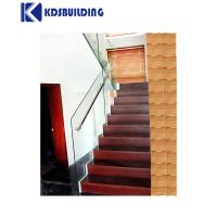 China Terrace Deck Glass Railing With LED Light Stainless Steel Handrail Accessory for sale