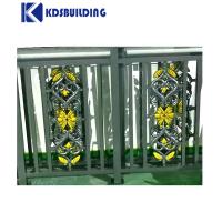 China Metal Building Balcony Railing Forging Cast Stairs Pipe Railing Handrail for sale