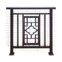 China Outdoor Building Balcony Railing Metal Stainless Steel Pipe Railing Balcony for sale