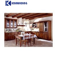 China High Modern Solid Wooden Kitchen Design Made Yellow Cabinet, Wooden Cabinet For Kitchen for sale