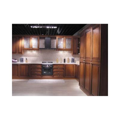 China Kitchen Furniture Modern Design Solid Wooden Cabinet for sale