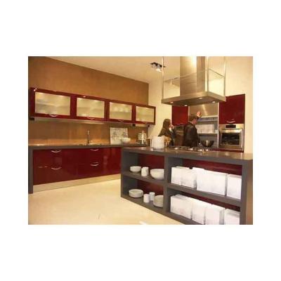 China Medium Density Cook Bench Lacquer Kitchen Cabinet for sale