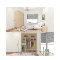 China Cheap Couple Yellow Color Clothes Wardrobe for sale