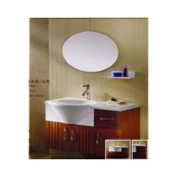 China Brown Lavatory Bathroom Sink Vanity Modern Cabinet for sale