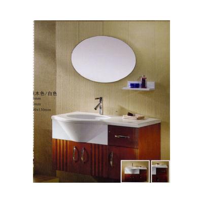 China Brown Lavatory Bathroom Sink Vanity Modern Cabinet for sale