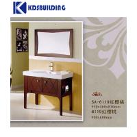 China Brown Lavatory Bathroom Sink Vanity Modern Cabinet for sale