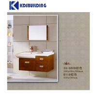 China Wooden Brown Bathroom Vanity Set Cabinet for sale