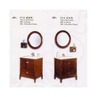 China Bathroom Wall Counter Wash Basin Wooden Cabinet With Mirror, Cabinet Under The Sink In The Bathroom for sale