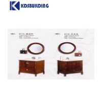 China Bathroom Wall Counter Wash Basin Wooden Cabinet With Mirror, Cabinet Under The Sink In The Bathroom for sale