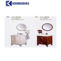 China Bathroom Wall Counter Wash Basin Wooden Cabinet With Mirror, Cabinet Under The Sink In The Bathroom for sale