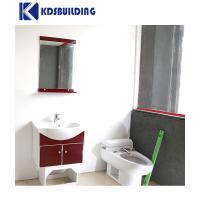 China Bathroom Solid Wooden Cabinet PVC Plastic Counter Wash Basin Mirror Cabinet for sale