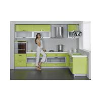 China Green Kitchen European Style Furniture Cabinet for sale