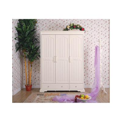 China Modern Bedroom Closet Xiamen Solid Wooden Wardrobe for sale