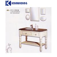 China Wooden Panel Kitchen Bathroom Cabinet Square Waterproof With Mirror for sale