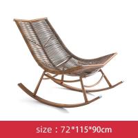 China Modern Design PE Rattan Aluminum Alloy Rocking Chair Sun Lounger for Outdoor Leisure for sale