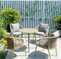 China NO Folded Design Garden Outdoor Furniture Table and Chair Dining Set with Customized Color for sale