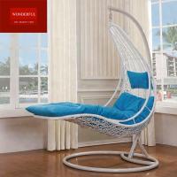 China Waterproof Fabric Cushion Outdoor Swing Chair in Black Wicker for Comfortable Seating for sale