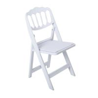 China PP cushion padded White Plastic chaise napoleon Folding Chairs for Wedding Party Event for sale