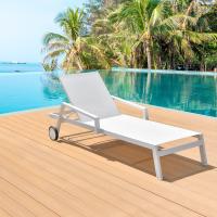 China Outdoor Daybed Wicker Lounger Stretch for Garden Swimming Pool Sunbed Aluminum Daybed for sale
