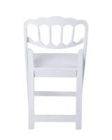 China PP cushion padded White Plastic chaise napoleon Folding Chairs for Wedding Party Event for sale