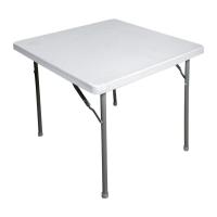 China Outdoor Table Must-Have 183*76*74cm HDPE Plastic Folding Table with Metal Leg for sale