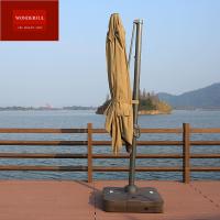 China Polyester Fabric Beach Umbrella for Contemporary Design Style Patio Outdoor Furniture for sale