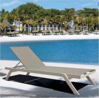 China Outdoor Poolside Courtyard Aluminum Chaise Lounge for Patio and Sun Loungers for sale