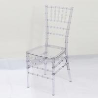 China Banquet Wedding Events Dining Room Furniture Resin Party Chairs with Removable Bamboo Seat for sale