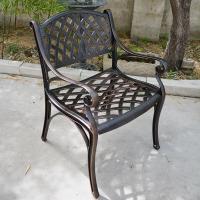 China Balcony Furniture Small Round Table Cast Aluminum Coffee Table Set for Outdoor Leisure for sale