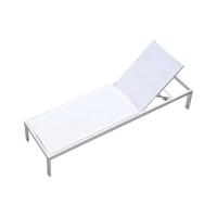 China Outdoor Hotel Resort Patio Garden Sun Lounger Adjustable Aluminum Chaise Lounge Chair for sale