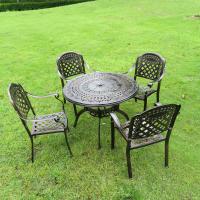 China Outdoor Furniture Garden Dining Set Round Cast Aluminum Set with Customizable Options for sale
