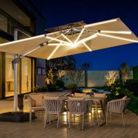 China 12ft Cantilever Umbrella Ideal for Outdoor Furniture and Nature-Inspired Designs for sale