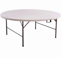 China Function Mail Packing HDPE Blow Molded Plastic Round Banquet Folding Table for Function for sale