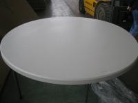 China Function Mail Packing HDPE Blow Molded Plastic Round Banquet Folding Table for Function for sale