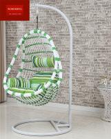 China Modern Design Style Metal Frame Single Hanging Chair for Indoor or Outdoor Spaces for sale