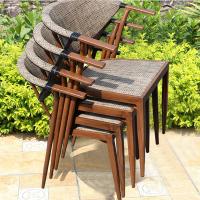 China Upgrade Your Garden Furniture with Our Teslin Dining Chairs Garden Set Fabric Included for sale