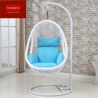 China Modern Design Style Metal Frame Single Hanging Chair for Indoor or Outdoor Spaces for sale