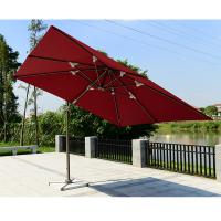 China Outdoor Patio Umbrella with Heavy Duty 14*24*1.3mm Skeleton and 40x25x2.0mm Slant Rod for sale