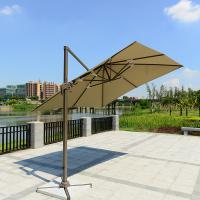 China Outdoor Patio Umbrella with Heavy Duty 14*24*1.3mm Skeleton and 40x25x2.0mm Slant Rod for sale
